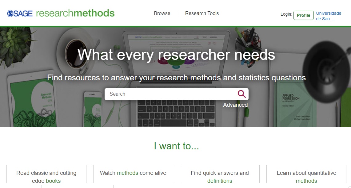 Sage Research Methods trial disponível na USP até 30/09 - ABCD ...