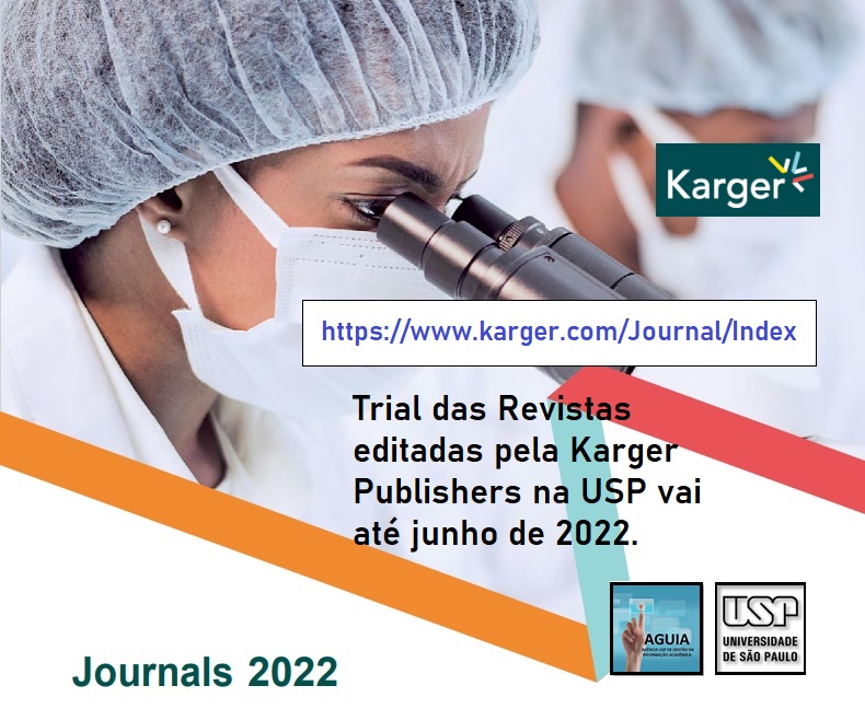 Trial da Coleção de Revistas Karger na USP está disponível até 04 de ...