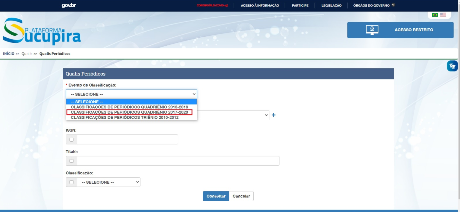 Qualis/Capes adota Quadriênio 2017-2020 oficialmente como nova ...