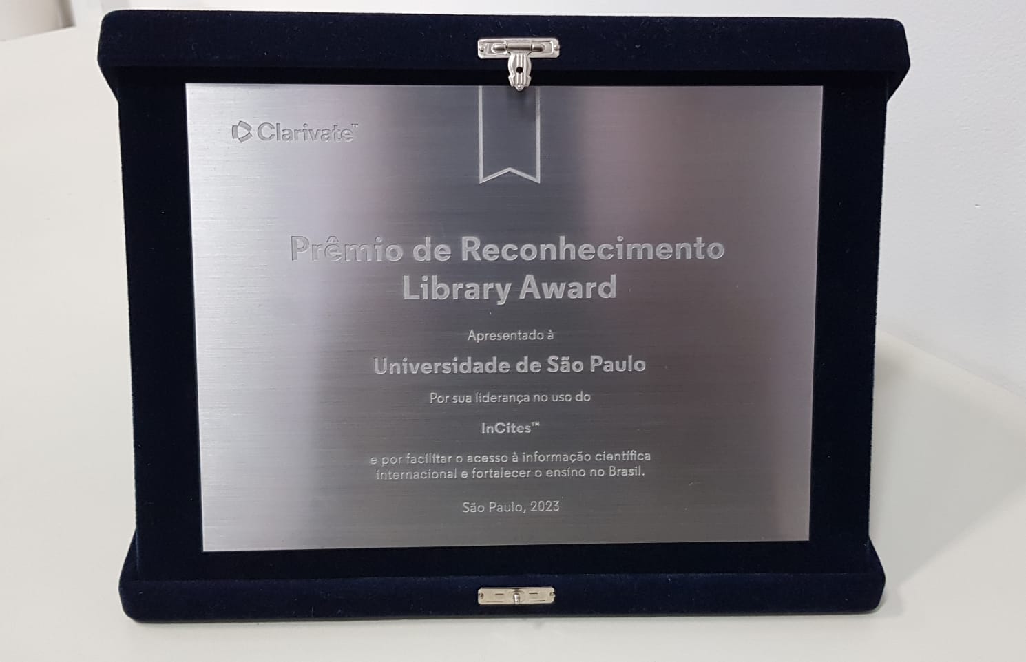 USP recebe prêmio InCites Library Award 2023 da Clarivate - ABCD ...